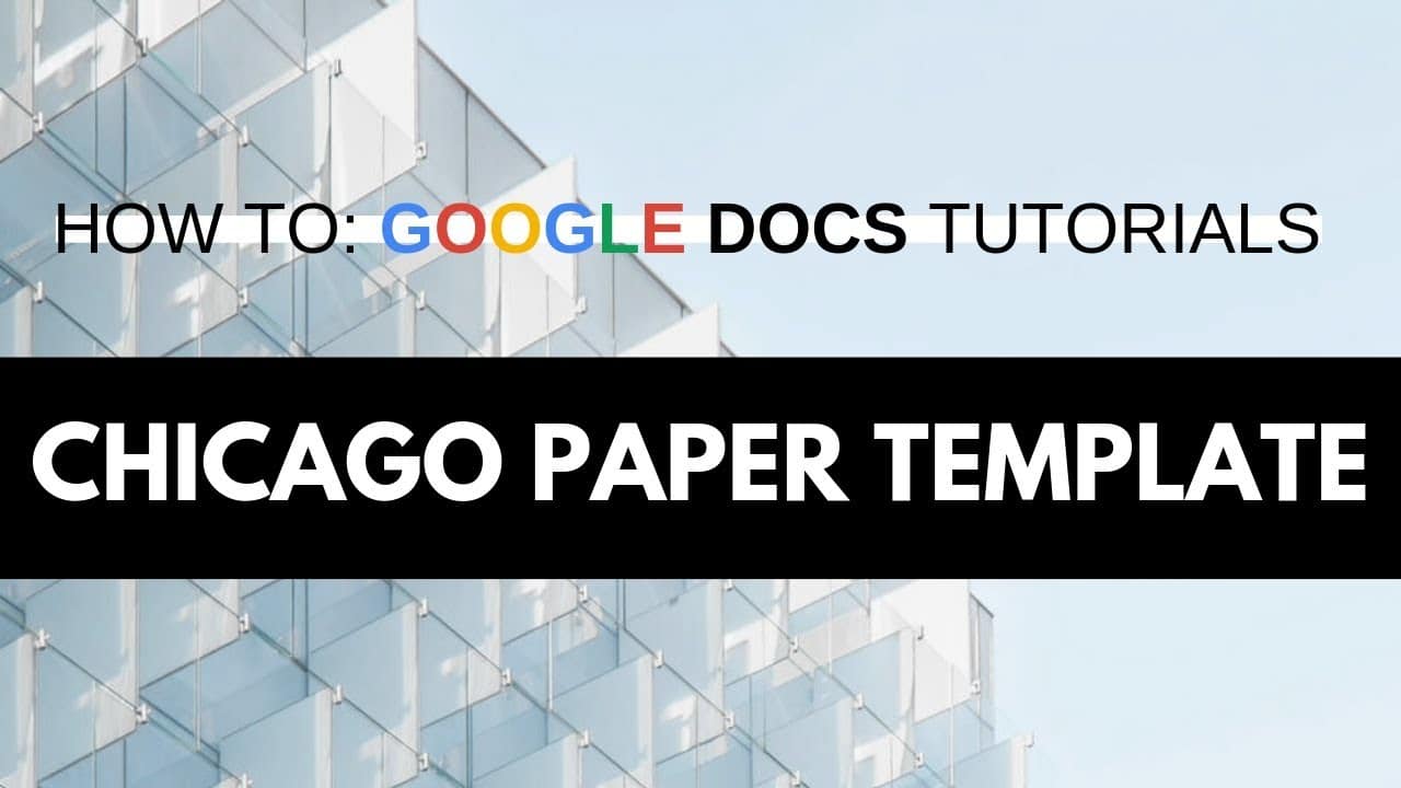 Apply Chicago Format To Your Paper In Google Docs