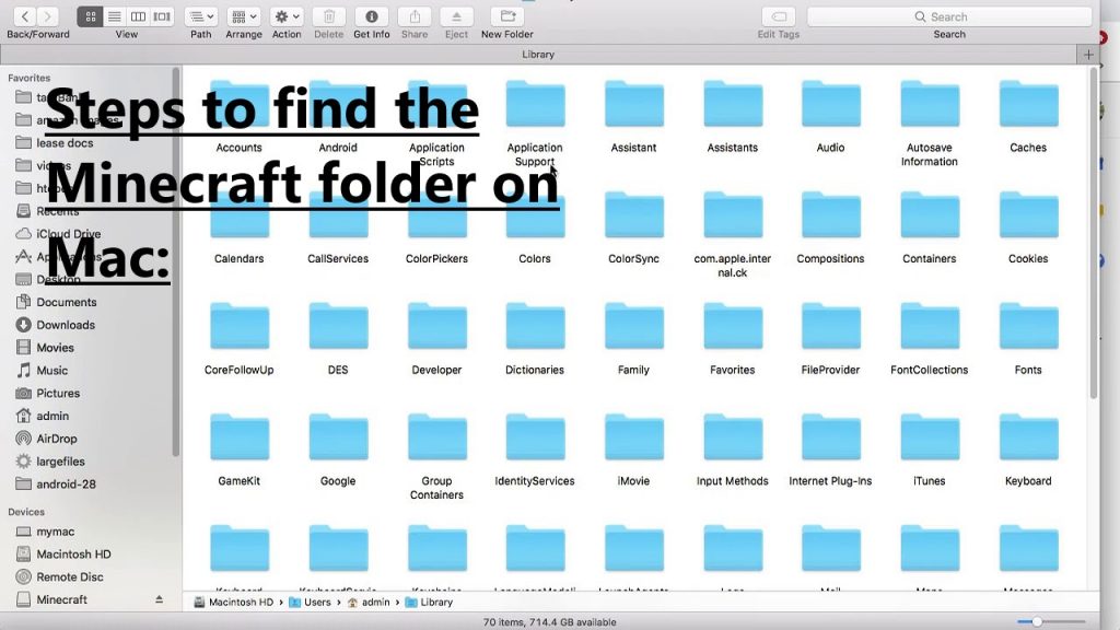 Where Is Minecraft Folder On Mac